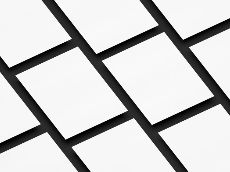 18x24 Grid Poster Mockup For Branding - Poster Mockup