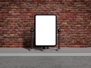 Bricks Environment Billboard Poster Mockup - Poster Mockup