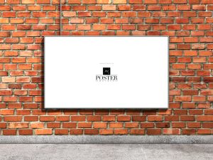 Outdoor Advertising Horizontal Street Poster Mockup - Poster Mockup