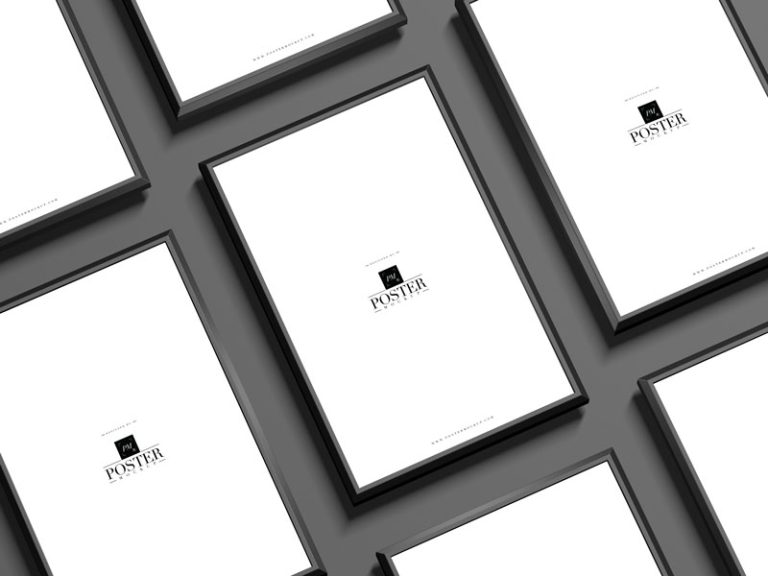Frames Grid Poster Mockup - Poster Mockup